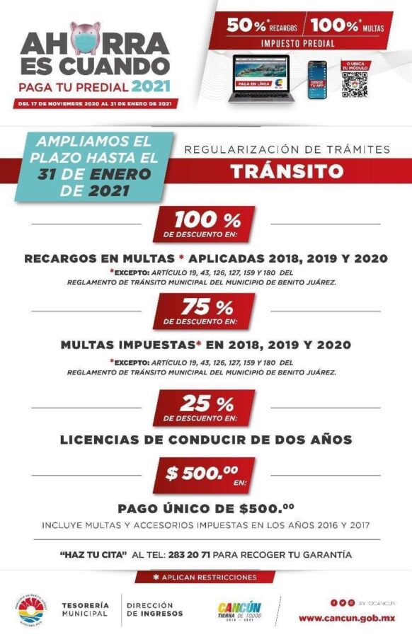 Consultar multas en Cancún - Costos, Online y Teléfonos